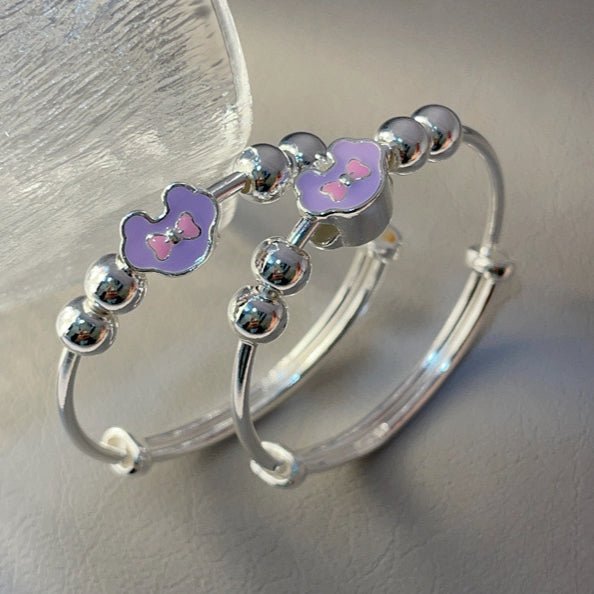 China Colorful Amulet Bow Children's Bracelet – jewelry-weilin.com